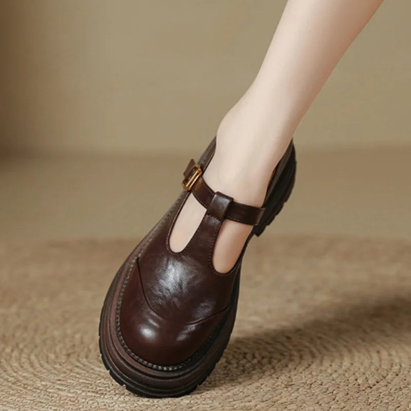 Margot | Timeless T-Strap Loafers – Clara & Celeste Boston